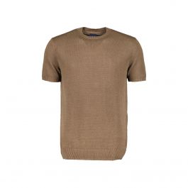 Nils t-shirt - slim fit - bruin | Herenkleding